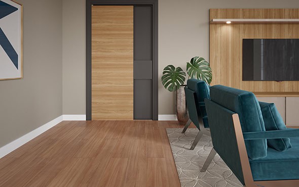 Rodapé MDF e Piso Laminado — Confira Essa Combinação